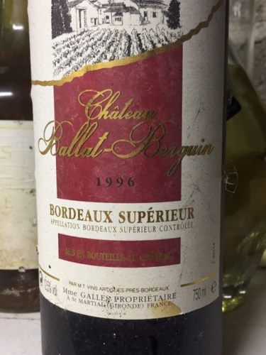 Ballat-Berguin Bordeaux Superieur | Vivino US