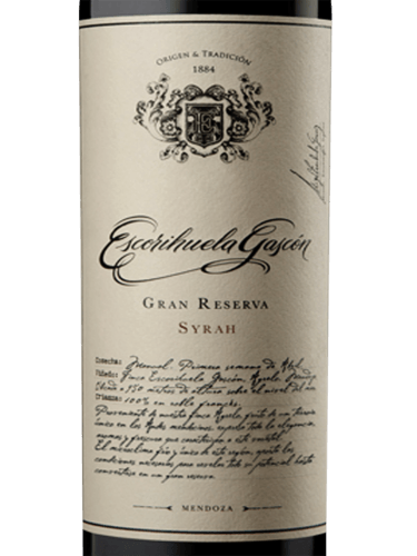 Escorihuela Gascón Gran Reserva Syrah | Vivino US