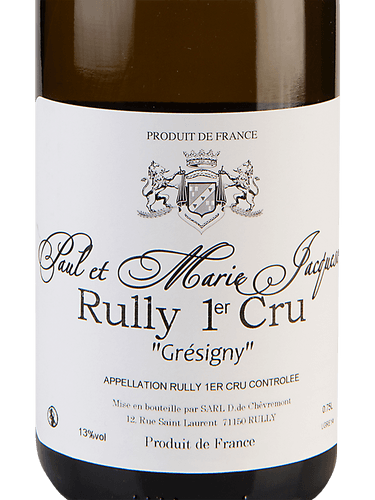 Domaine Jacqueson Rully 1er Cru 'Gresigny' | Vivino US