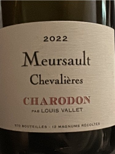 Château de Charodon Meursault 'Chevalières' | Vivino English