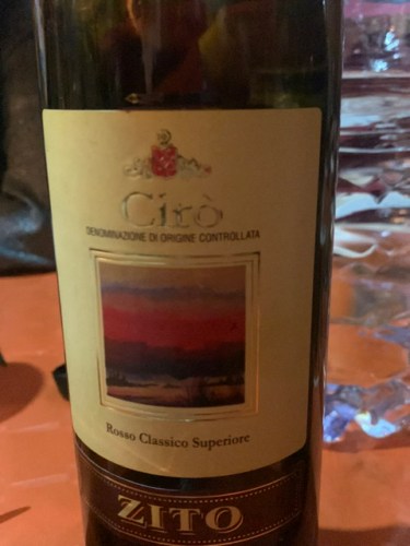 Zito Cirò Rosso Classico Superiore | Vivino US