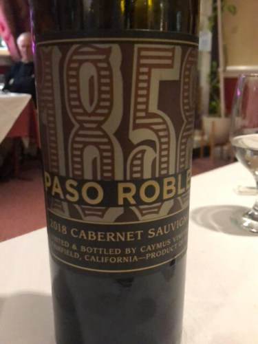 2018 Caymus Vineyards 1858 Cabernet Sauvignon | Vivino English