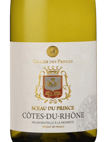 2022 Cellier des Princes Le Sceau du Prince Côtes du Rhône Blanc ...