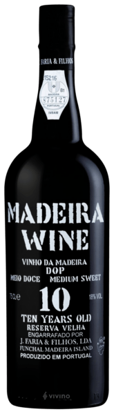 N.V. J Faria & Filhos 10 Years Old Reserva Velha Medium Sweet Madeira ...