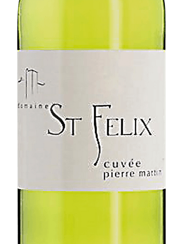 Domaine St Félix Cuvée Pierre Martin Blanc | Vivino US