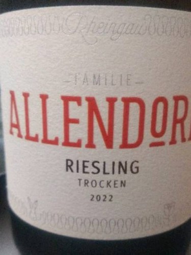 Allendorf Riesling Trocken | Vivino US