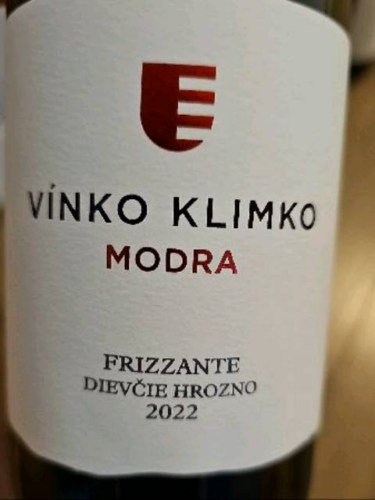 Modra Vinko Klimko Dievčie Hrozno Frizzante | Vivino US