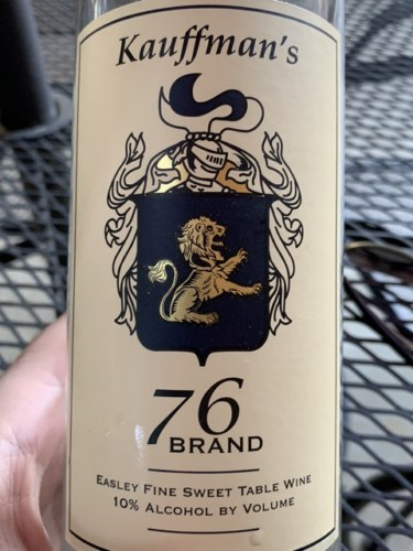 Easley Winery Kauffman's 76 Brand | Vivino US
