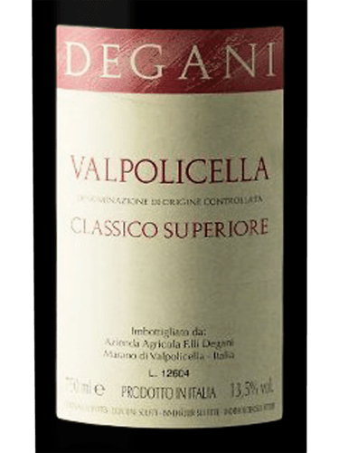Degani Valpolicella Classico Superiore | Vivino US