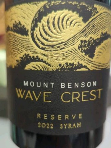 Wave Crest Reserve Syrah | Vivino English