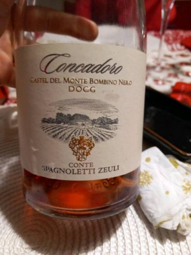 Conte Spagnoletti Zeuli Concadoro Castel del Monte Bombino Nero Rosato ...