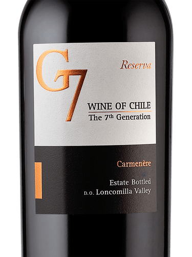 The 7th Generation - G7 Reserva Carménère | Vivino US