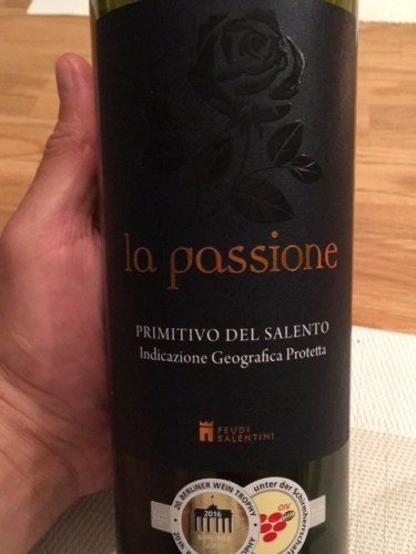 Feudi Salentini La Passione Primitivo del Salento | Vivino US