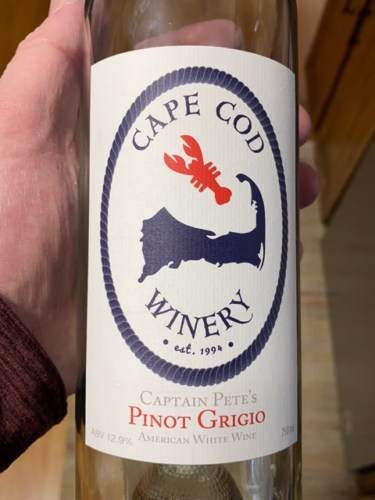 Cape Cod Winery Captain Pete's Pinot Grigio | Vivino US