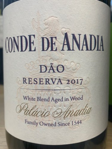 2017 Palacio Anadia Conde de Anadia Reserva Tinto | Vivino US
