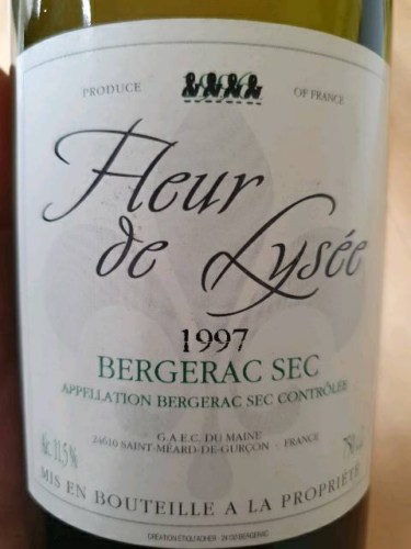 Château le Raz Fleur de Lysée Bergerac Sec | Vivino US
