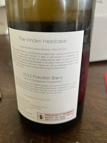 Vinden Estate The Vinden Headcase Pokolbin Blanc | Vivino US