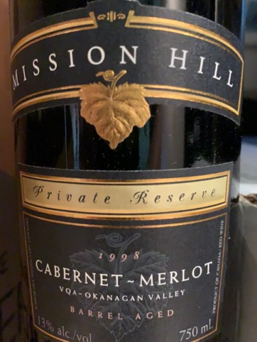Mission Hill Family Estate Private Reserve Barrel Aged Cabernet - Merlot | Vivino US