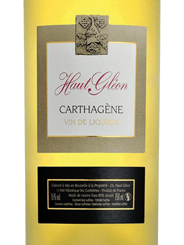Château Haut Gleon Carthagène Vin de Liqueur Blanc | Vivino US
