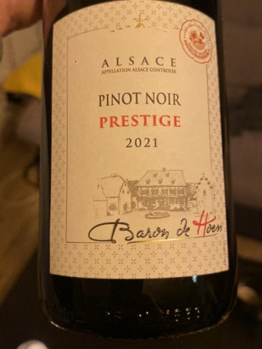 Cave de Beblenheim Baron de Hoen Prestige Pinot Noir | Vivino France