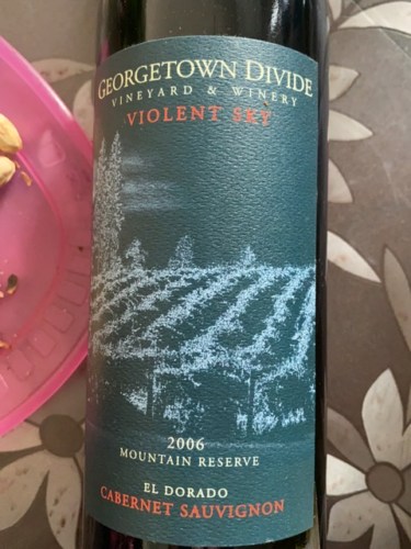 Georgetown Divide Violent Sky Mountain Reserve Cabernet Sauvignon ...