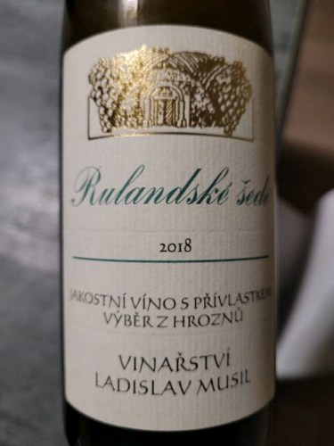 Vinařství Ladislav Musil Rulandské Šedé Výběr z Hroznů | Vivino US