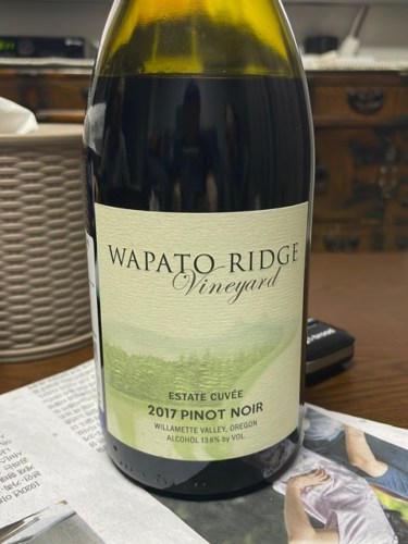 Wapato Ridge Vineyard Estate Cuvée Pinot Noir | Vivino US