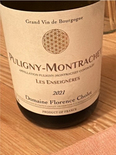 Domaine Florence Cholet Puligny Montrachet 'les Enseignères' | Vivino ...