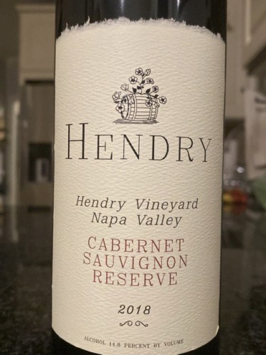 Hendry Hendry Vineyard Reserve Cabernet Sauvignon | Vivino US