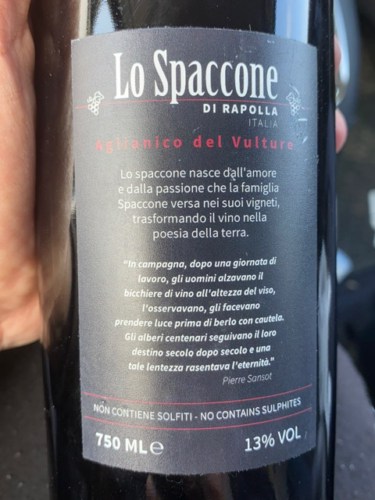 Rapolla Lo Spaccone | Vivino Australia