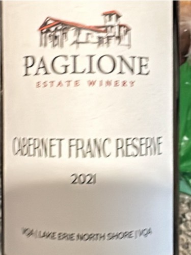 Paglione Estate Winery Cabernet Franc Reserve | Vivino US