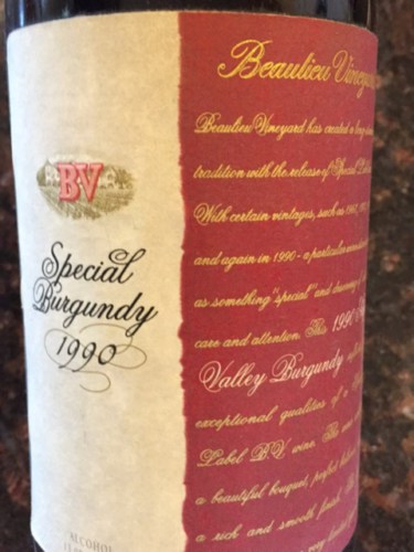 Beaulieu Vineyard (BV) Special Burgundy | Vivino Australia