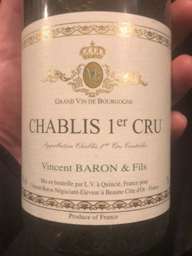 Vincent Baron & Fils Chablis Premier Cru | Vivino Brasil