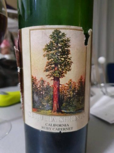 Sequoia Springs Ruby Cabernet | Vivino US