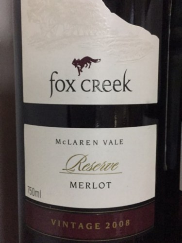 Fox Creek Merlot Reserve | Vivino US