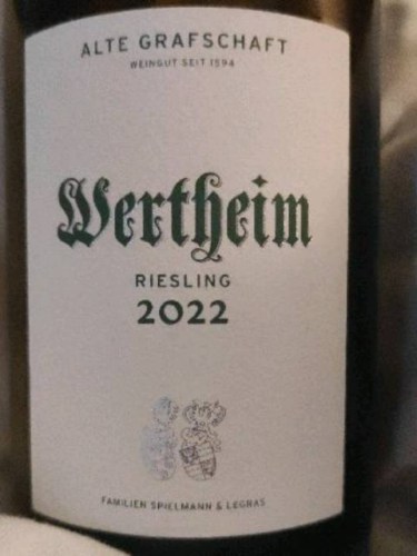 Alte Grafschaft Wertheimer Riesling | Vivino US