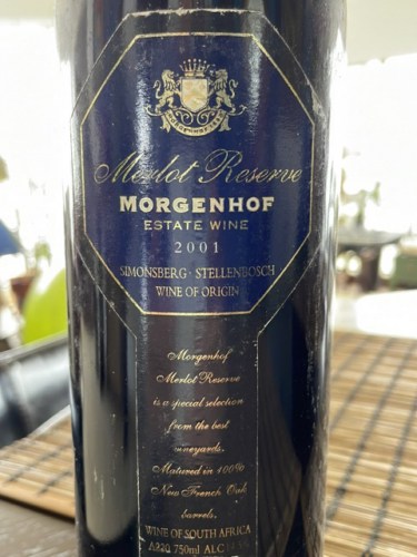 Morgenhof Estate Merlot Reserve | Vivino