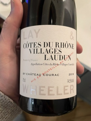 Lay & Wheeler Côtes-du-Rhône-Villages 'Laudun' | Vivino English