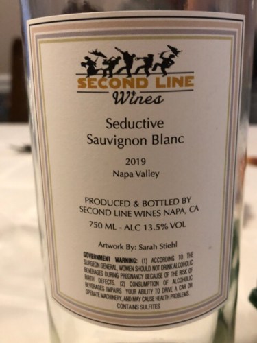 Second Line Wines Seductive Sauvignon Blanc | Vivino English