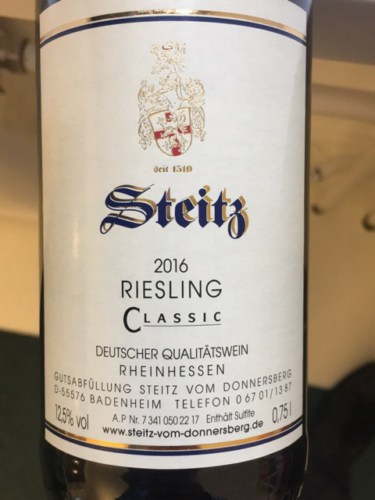 Steitz Wein Riesling Classic | Vivino US