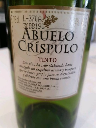 Gomez Aguirre Abuelo Crispulo Tinto | Vivino Australia