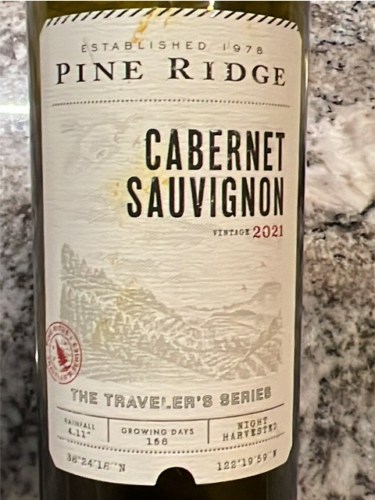 Pine Ridge The Traveler's Series Cabernet Sauvignon | Vivino 日本