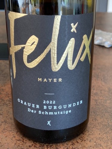 Felix Mayer Grauer Burgunder der Schmutzige | Vivino US