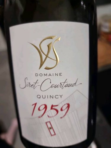 Vincent Siret Courtaud Quincy 1959 | Vivino US