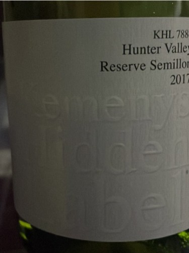 Kemenys Hidden Label Reserve Semillon | Vivino US