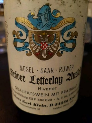 Weinhaus Karl Klein Kröver Letterlay Auslese Rivaner | Vivino English