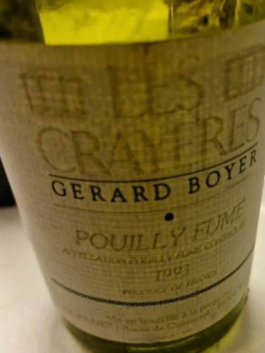 Gerard Boyer Les Crayeres Pouilly-Fumé | Vivino 日本