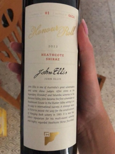 2012 Honour Roll John Ellis Shiraz | Vivino US