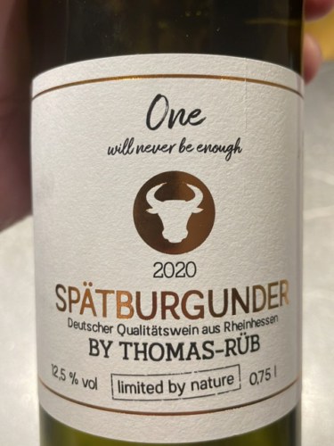 Thomas Rüb One Spätburgunder | Vivino Brasil