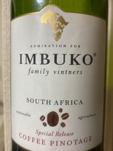 Imbuko Special Release Coffee Pinotage | Vivino Español